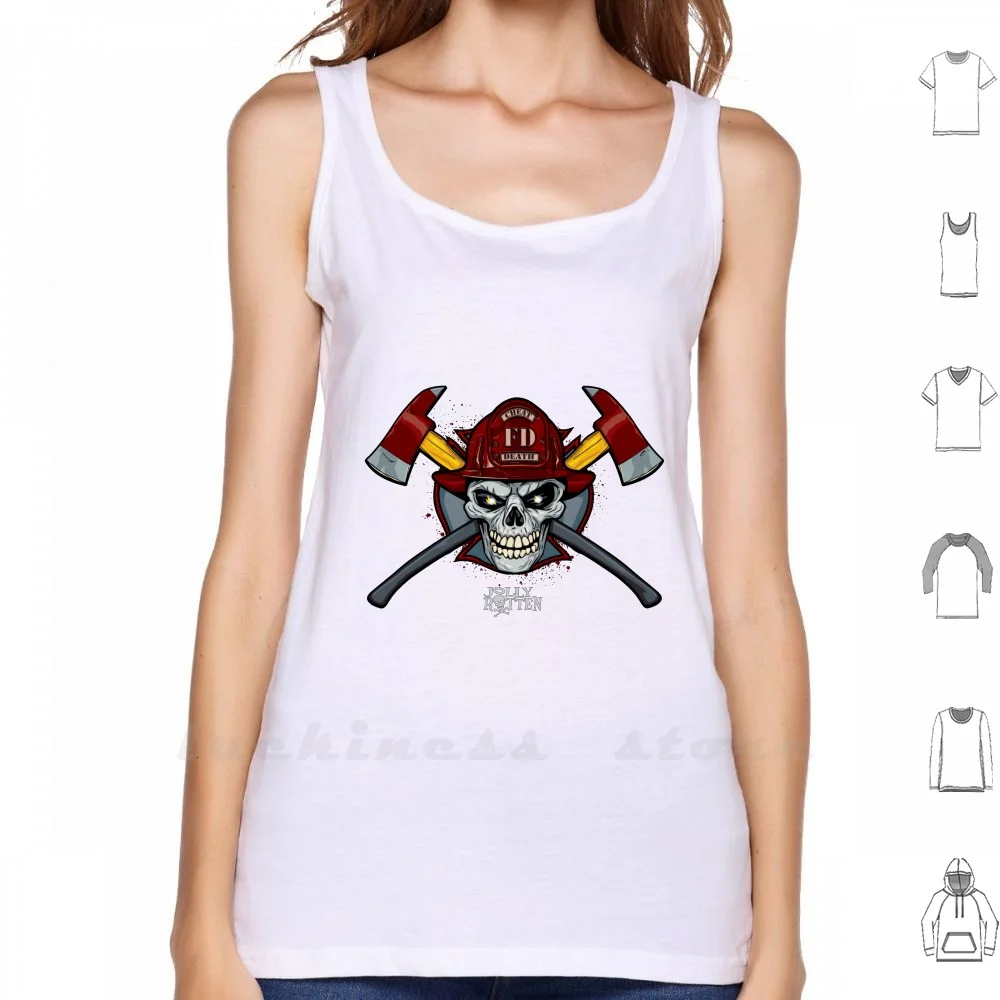 Firefighters And Firemen Jolly Rotten Tank Tops Vest Sleeveless ...