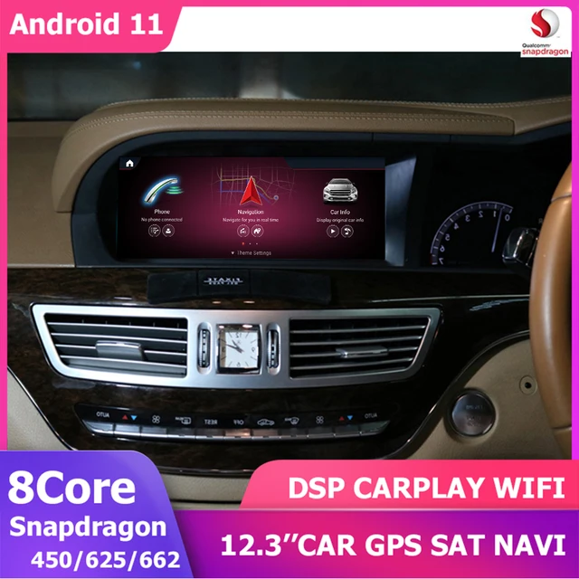 Android 12 Car GPS Player For Mercedes Benz S-Class W221 W216 RHD 2006-2013 Carplay Multimedia ...