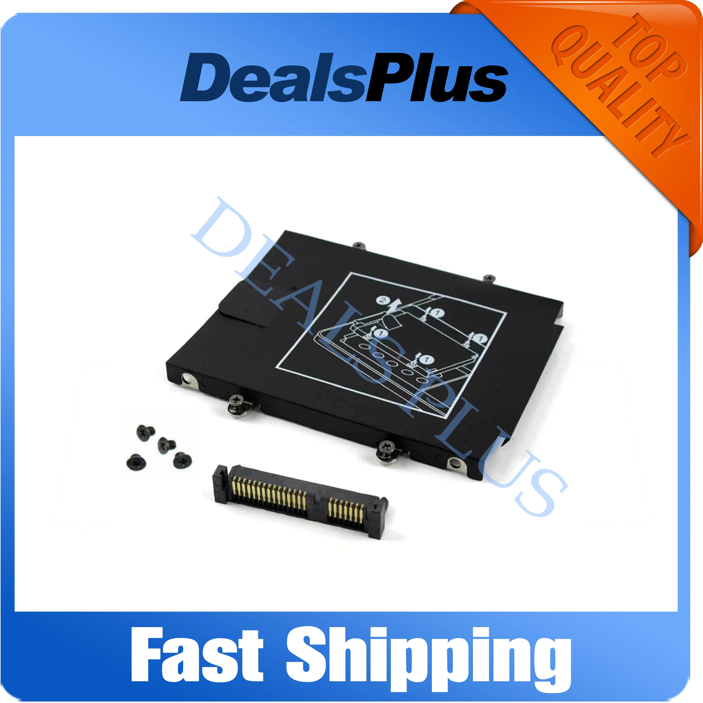 New HDD Hard Disk Drive Caddy Bracket + Hard Drive Adapter Connector ...
