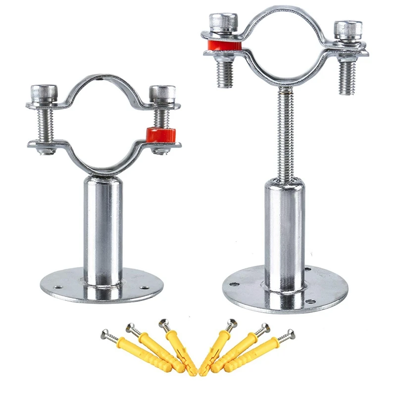 Rvs Wandmontage Plafond Montage Buis Beugel, verstelbare Buis Houder ...