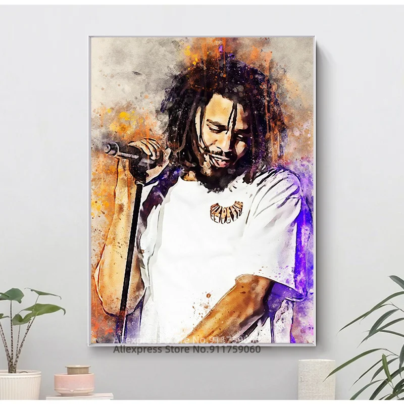 J Cole Painting