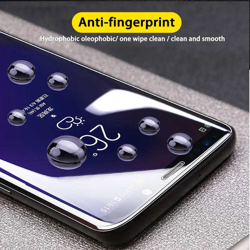 2-1 шт 40D гидрогелевый протектор экрана для samsung Galaxy S10 S10E S9 S8 Plus полная Защита ...