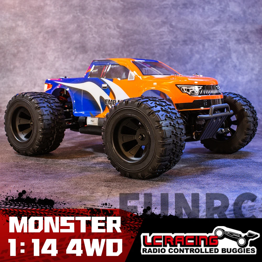 Lc Racing 1:14 Emb Mt Brushed Monster Truck Buggy Off-road Vehicle Rc ...