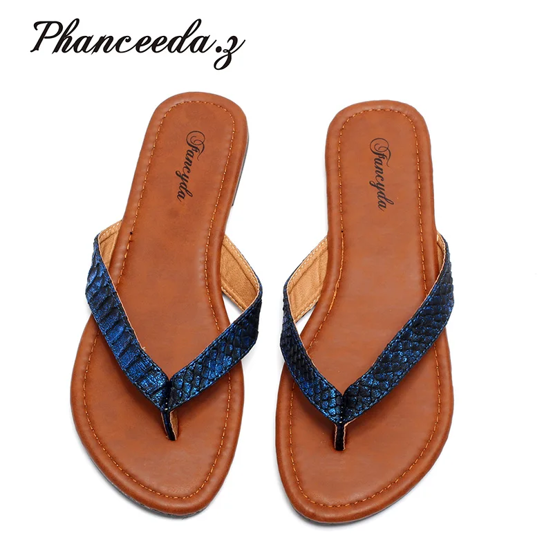Sandalias planas de estilo veraniego para mujer, chanclas a la moda ...
