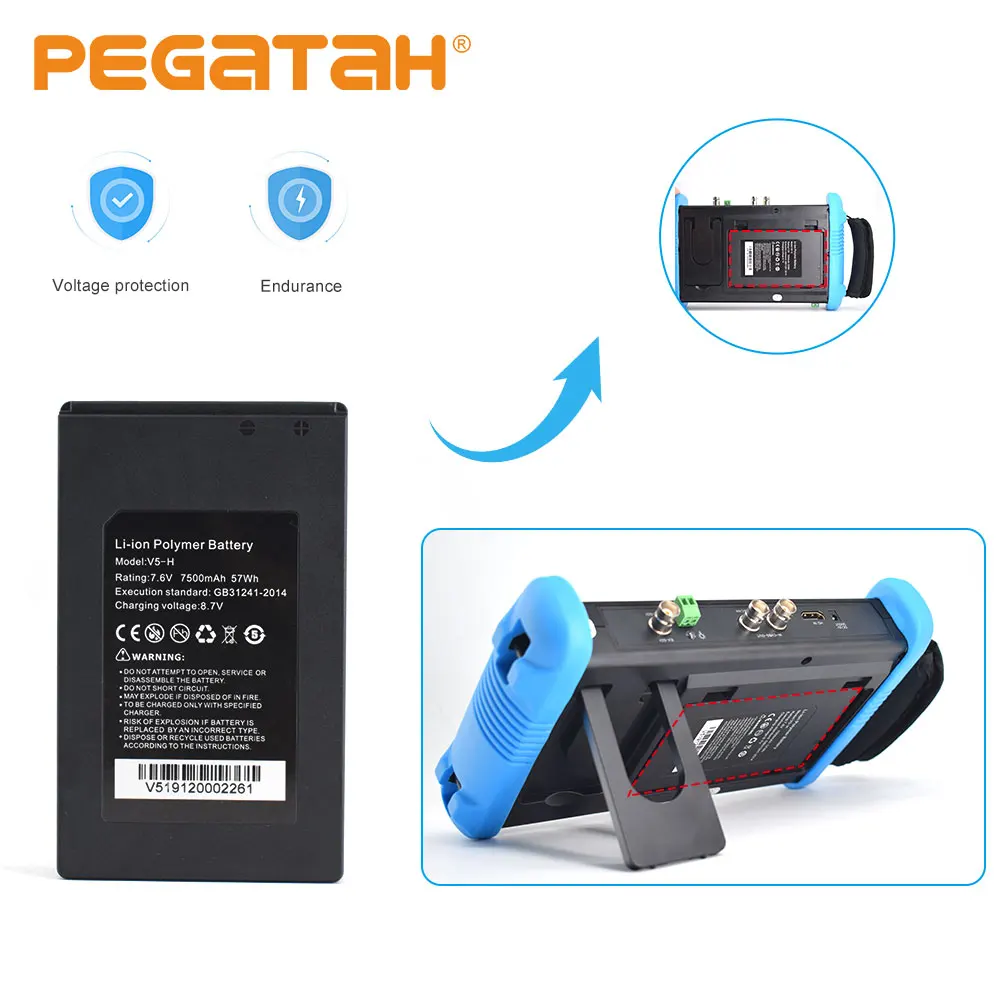 Cctv Tester Camera Tester 7.6v 7500mah 57wh Battery Li-ion Polymer ...