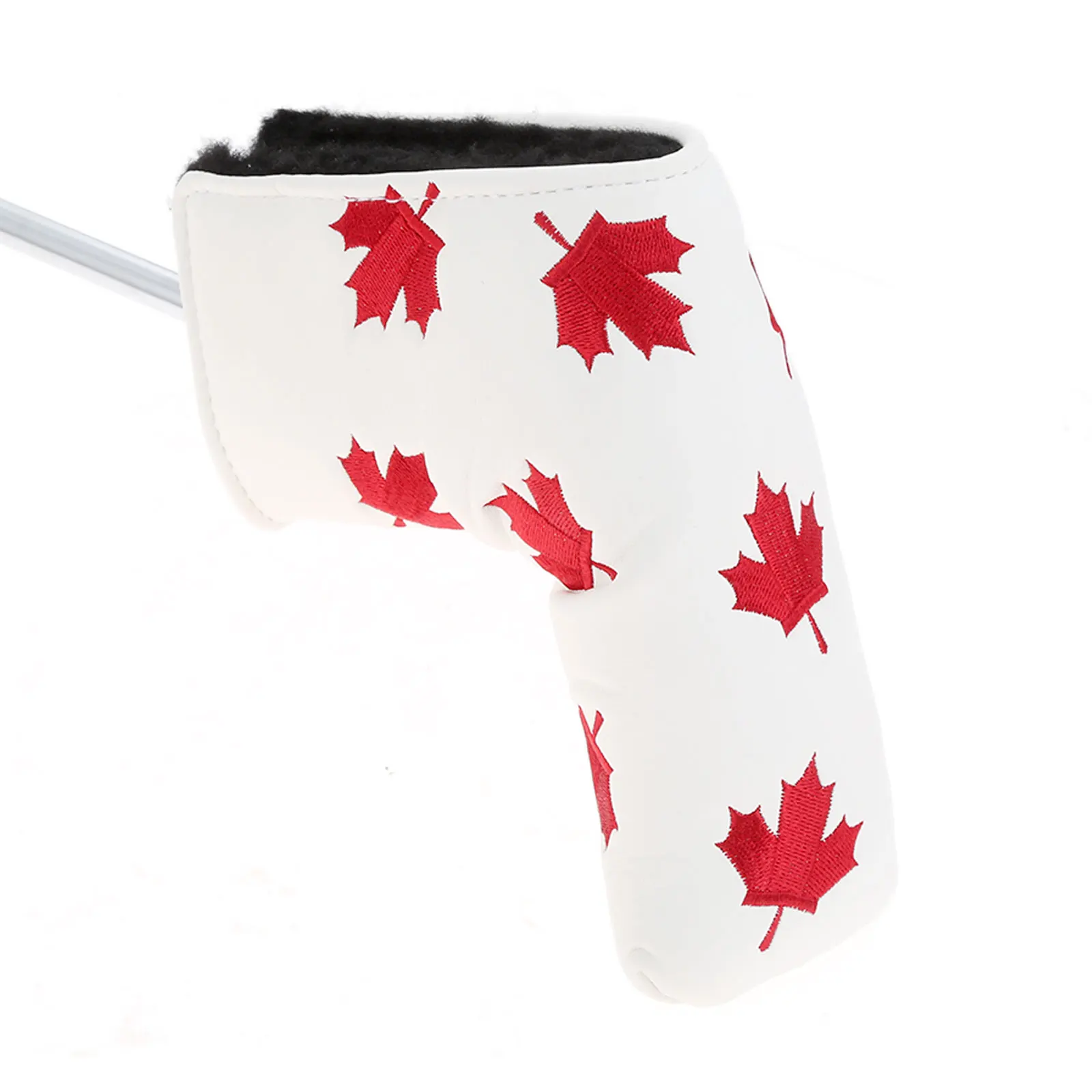 1 Pc Golf Canada Flag Red Maple Leaf Putter Head Cover Headcover PU ...