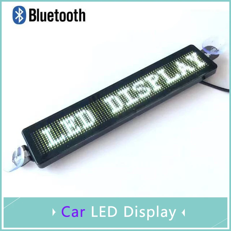 New Bluetooth Mobile Phone Programmable 12V Car Scrolling LED Display ...