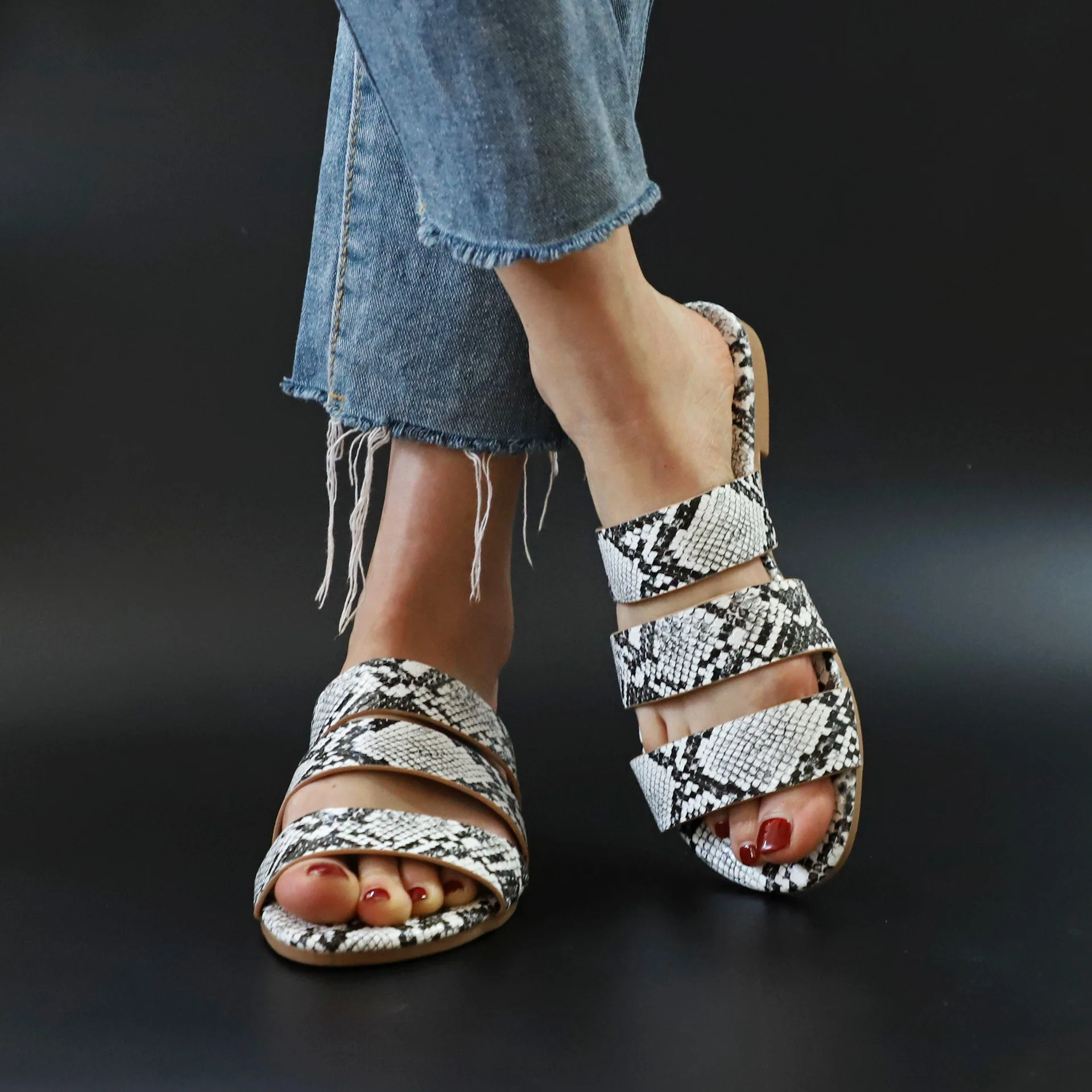 Women's Sandals Leopard Snake Print Shoes Casual Animal Prints Outside ...