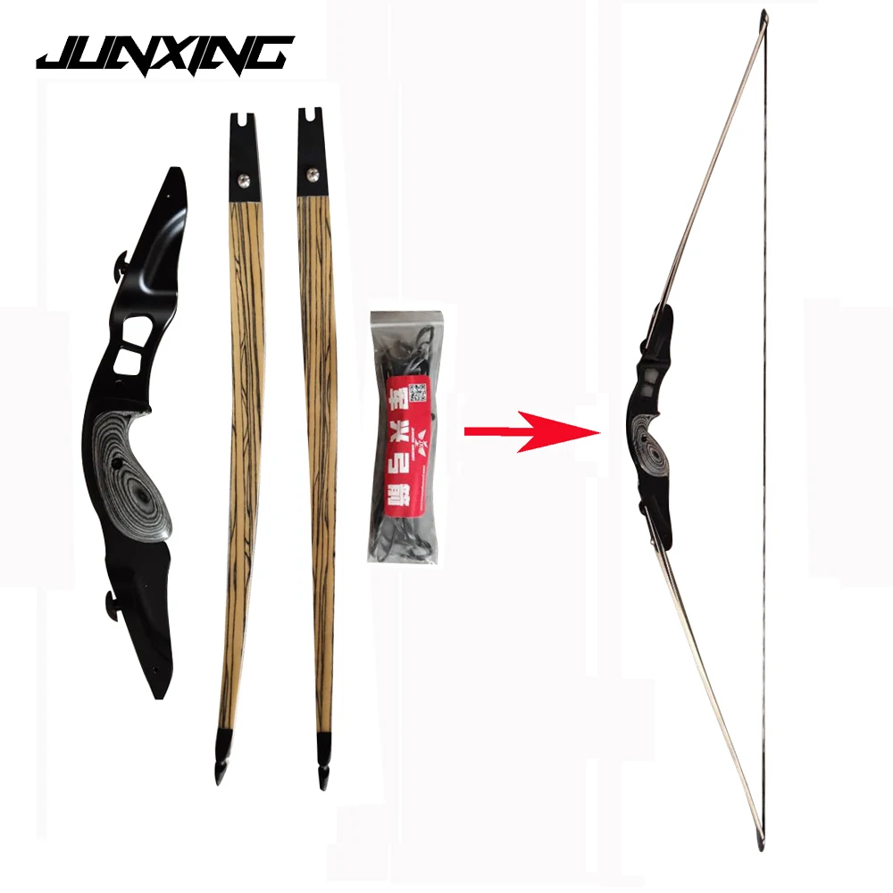 30-50 Lbs 62 Inches Straight Bow with 17 Inches Riser 59 Inches String ...