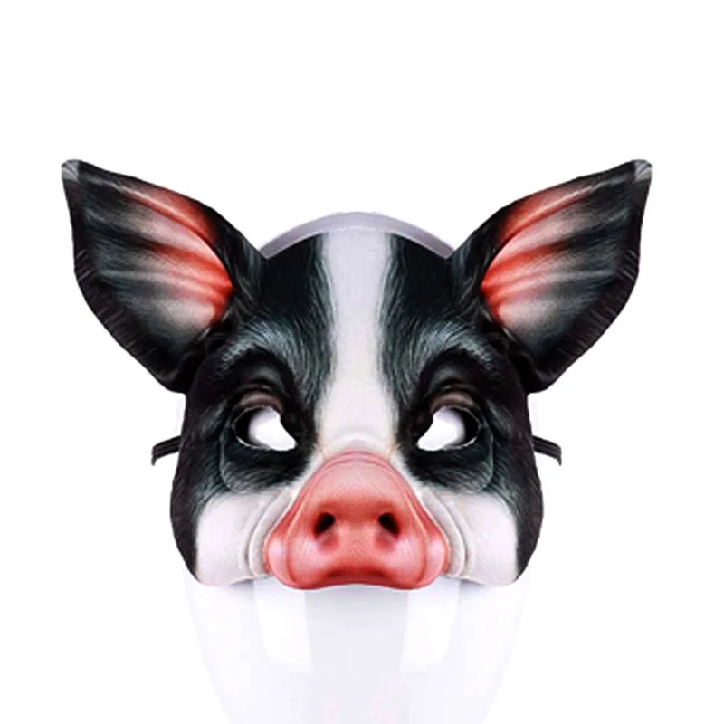 Halloween Pig Head Mascaras Animales Face Cover Cosplay Mask ...