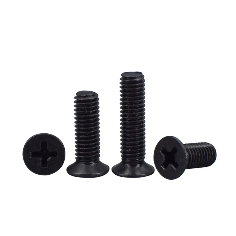 VIS,M3-6mm--Vis De Machine À Tête Fraisée Noire M2 M2, 5 M3 Km, 100 ...