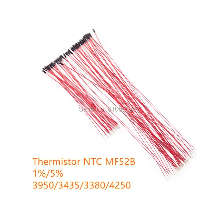 서미스터 NTC MF52B 1% 5% 3950 3435 3380 4250 10K 100K 50K 5K 60mm 80mm ...