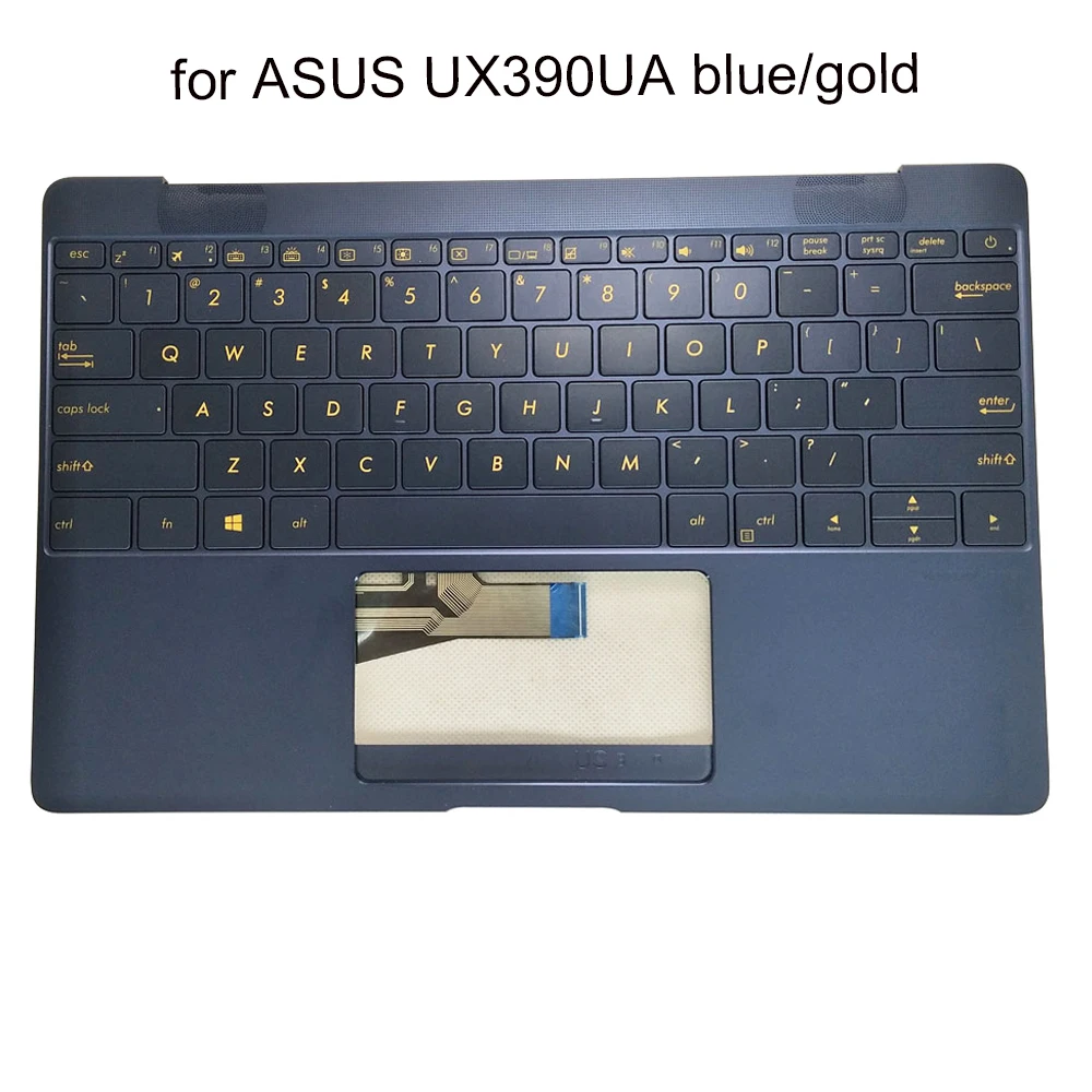 US-English-Backlight-Keyboard-Palmrest-For-Asus-ZenBook-UX390-UX390UA ...