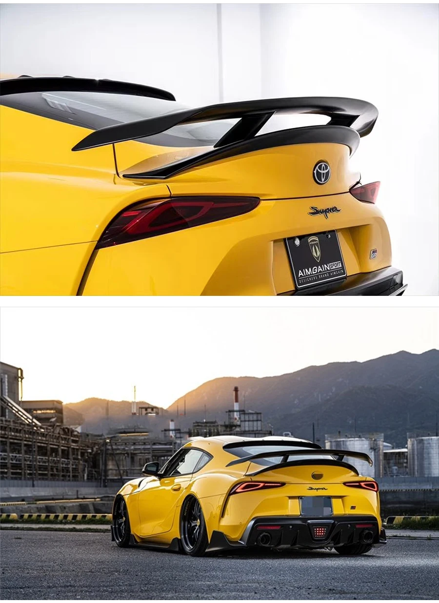 Custom A90 Toyota Supra Carbon Fiber Spoiler Wing - Tokyo Tom's