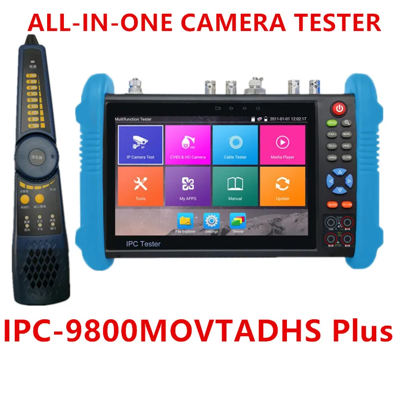 IPC Tester IPC-9800MOVTADHS Plus ALL IN ONE CCTV Tester cable tracer ...