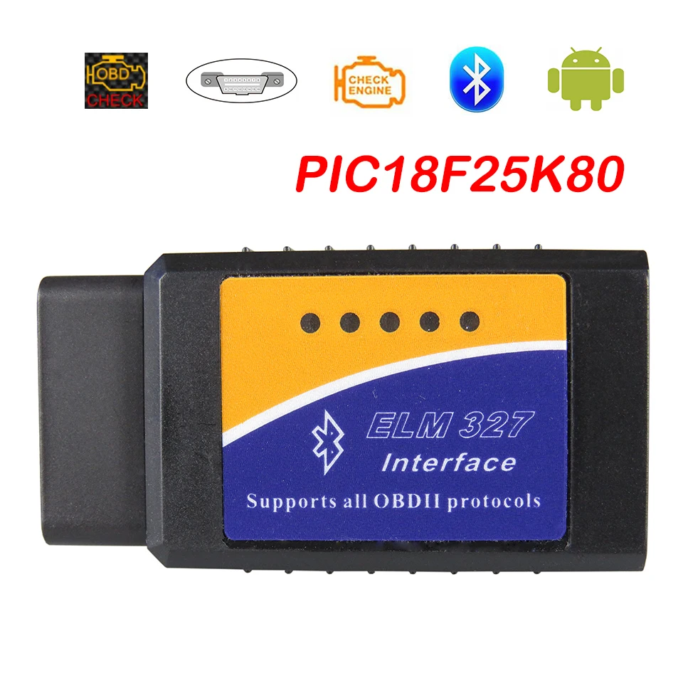 ELM327 Bluetooth V1.5 Obd2 Scanner Elm 327 V 1.5 OBD 2 Car Diagnostic ...