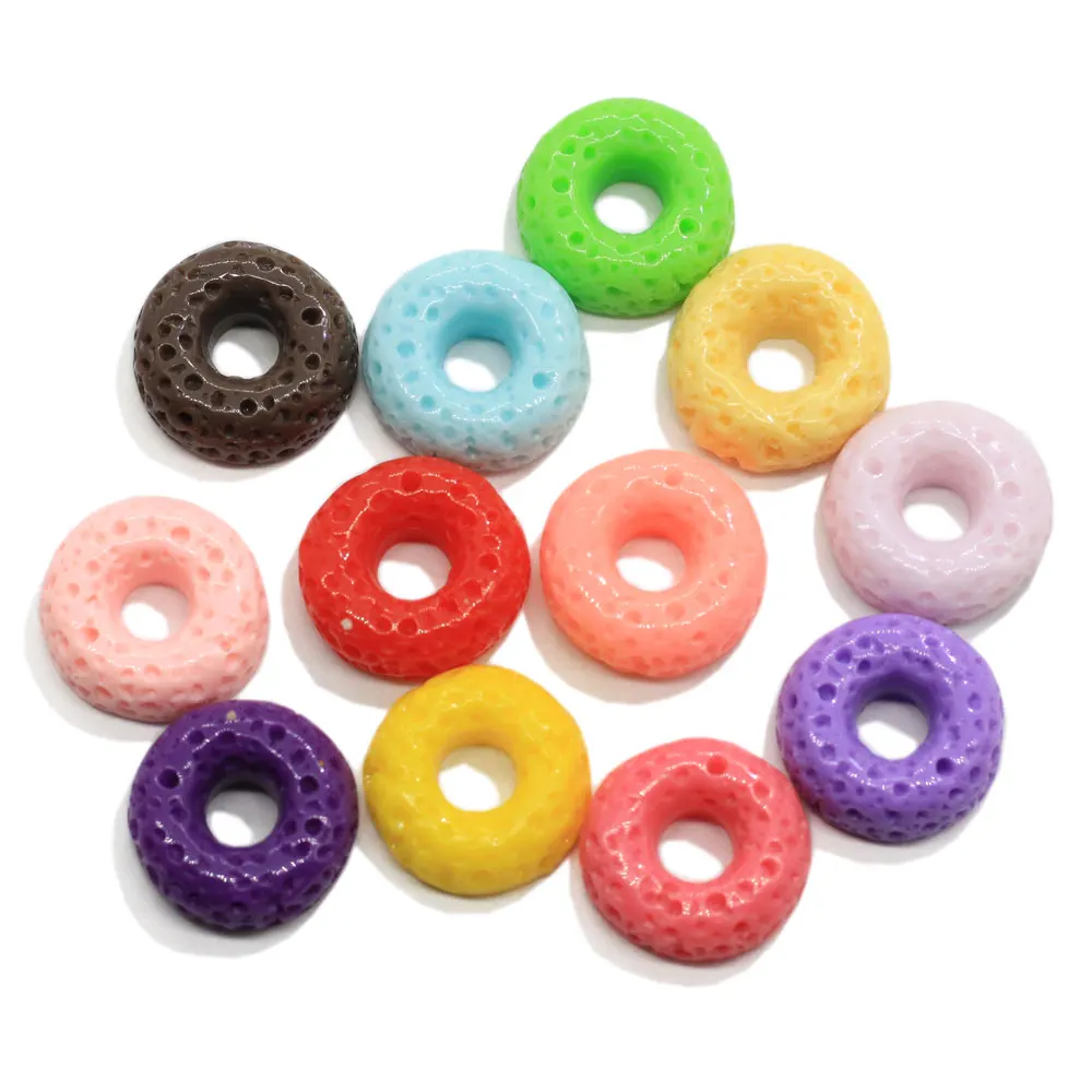 Donuts-Flatback-Resin-Froot-loops-Cabochon-Craft-For-diy-hair ...
