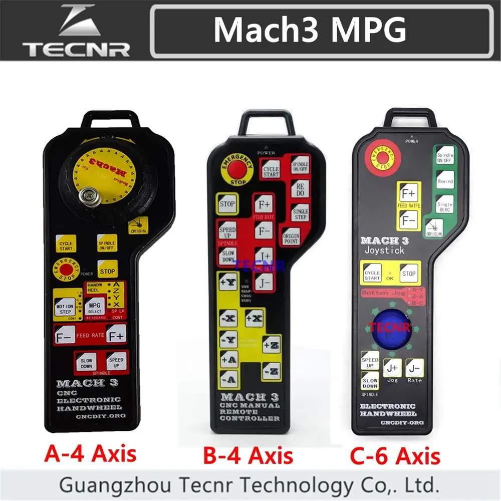 Cnc Mach3 4 6 Axis Manual Remote Control Handwheel Usb Pendant Dsp Jog ...
