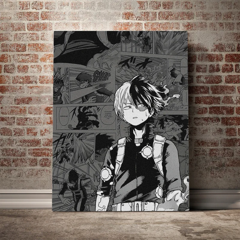 Modern-Prints-Shoto-Todoroki-Anime-Posters-My-Hero-Academia-Canvas ...