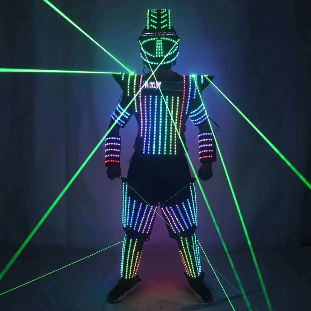 Color Led Robot Suit Laser Costume Jacket Show Dress Dj Bar - AliExpress