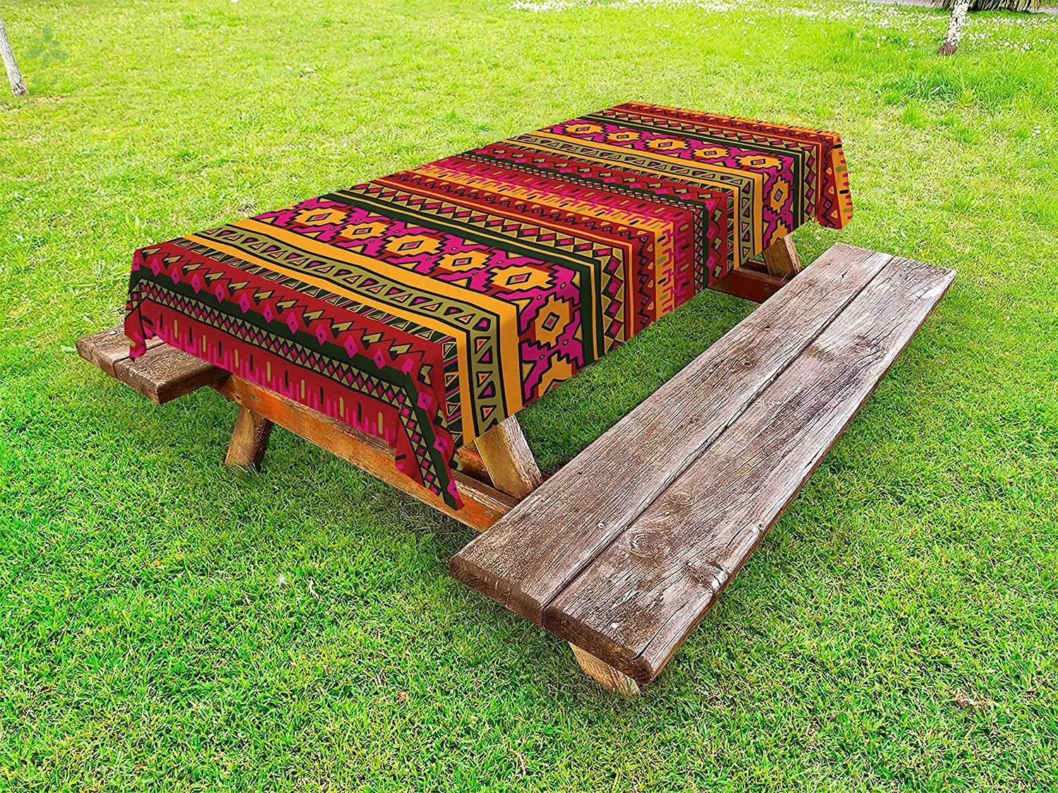 Aztec-Outdoor-Tablecloth-South-American-Abstract-Borders-Mexican ...