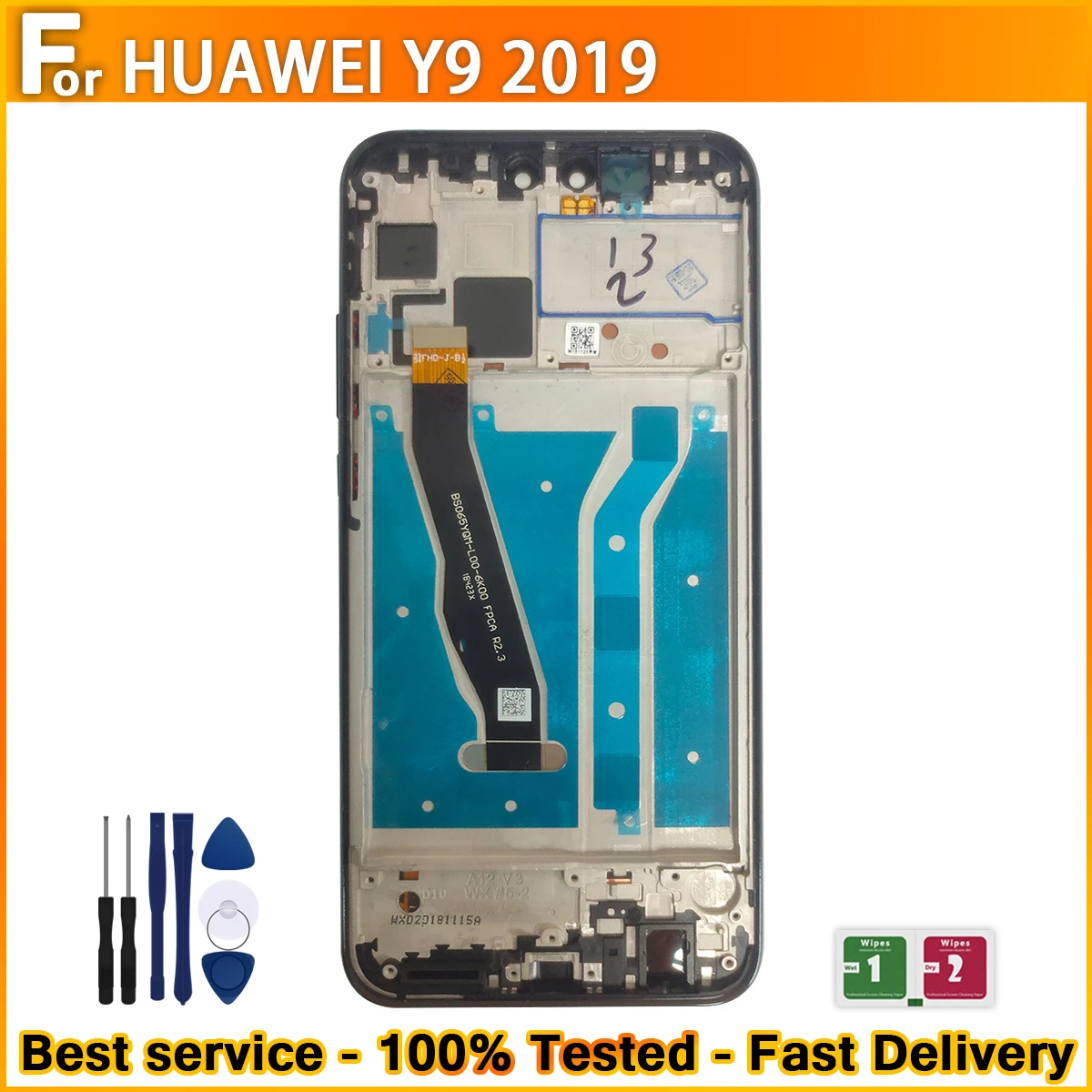 For Huawei Y9 2019 Lcd Jkm-lx1 Jkm-lx2 Jkm-lx3 Lcd Display Touch Screen Digitizer For Huawei Y9 ...