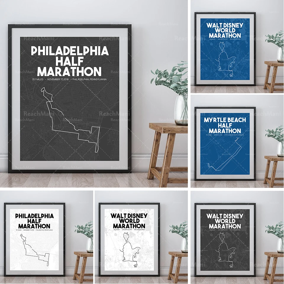 Printable-marathon-routes-marathon-map-art-personalized-marathon-maps ...