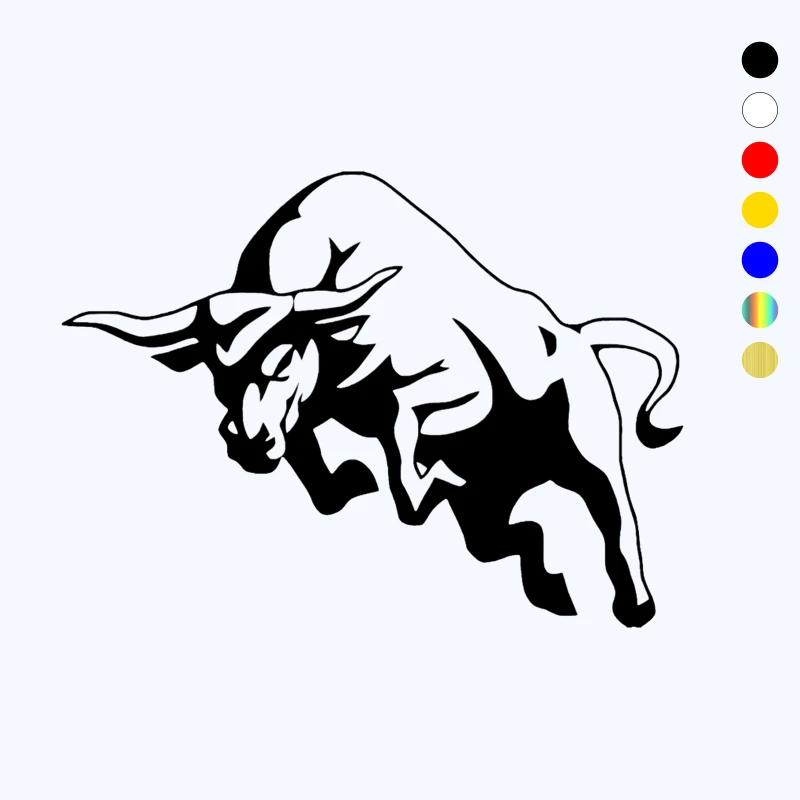 CK2099-20-15cm-angry-bull-funny-car-sticker-vinyl-decal-white-black-car ...