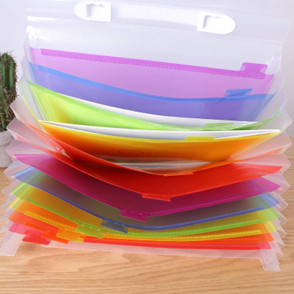 New Hot Expanding Wallet Portable 13 Pockets Multi Layer Folder Office ...