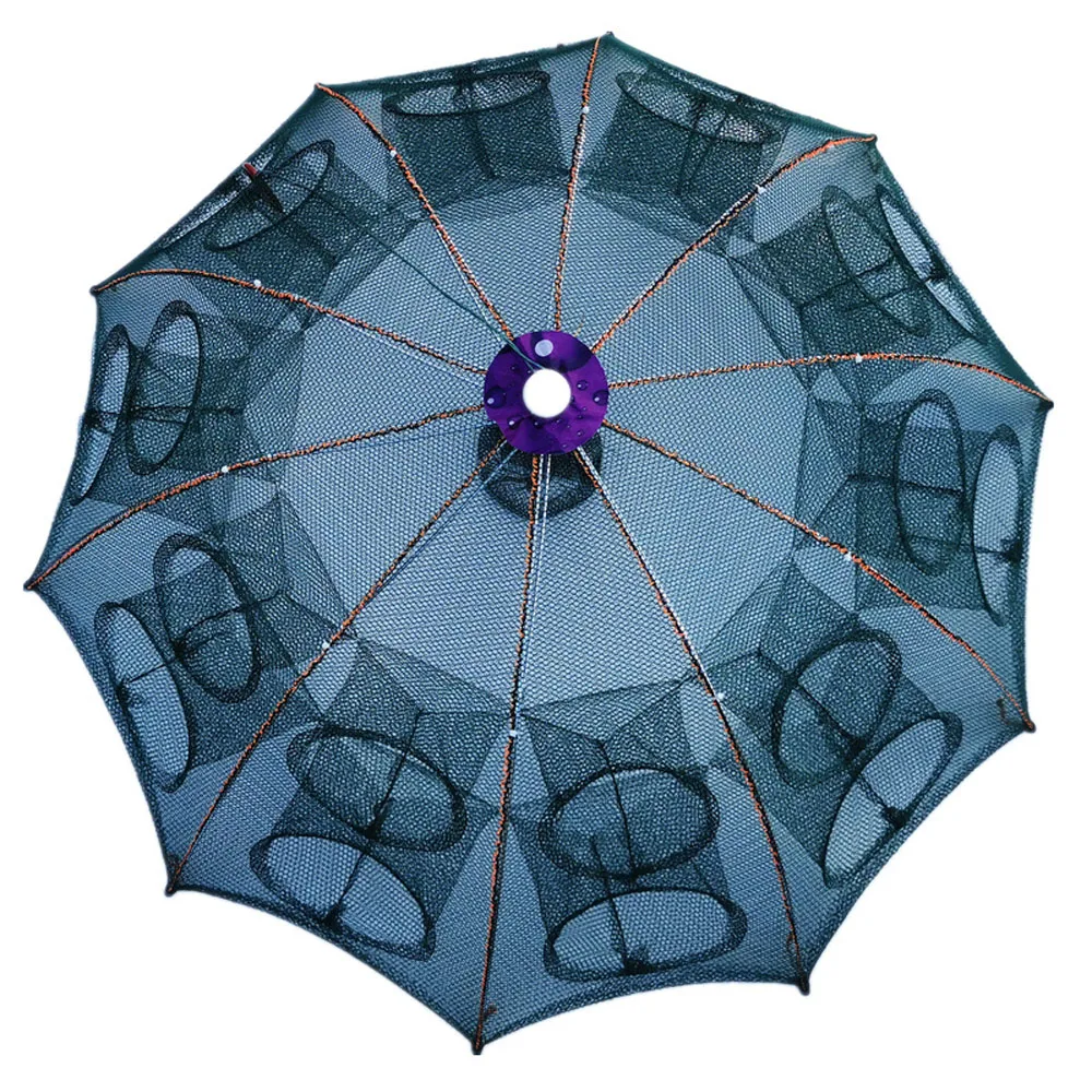 4-6-8-10-12-16-20-Holes-Folded-Portable-Hexagon-Fishing-Net-Crayfish ...