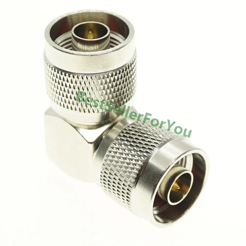 N-Male-Connector-To-N-Type-Male-Plug-Right-Angle-In-Series-90-Degree-RF ...