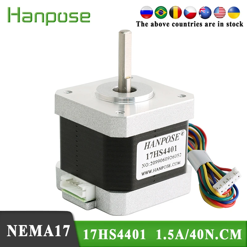 4 lead 1.8 degree Nema17 Stepper Motor 42 motor 42BYGH 1.5A 40N.CM ...