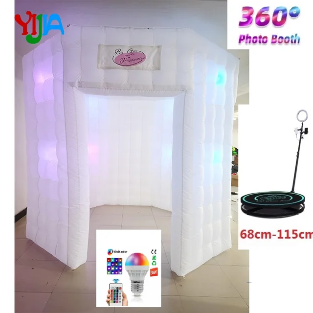 Octagon Shape 360 Photo Booth Automatic Spinning Speed Remote Control ...