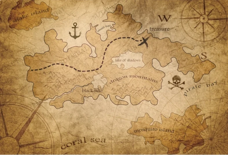 Jake Treasure Map Background