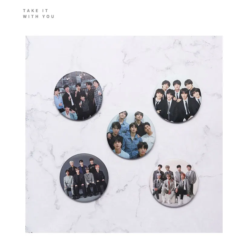 Kpop Boys Pins Brooches Album Badge Clothes Hat Accessories Backpack ...