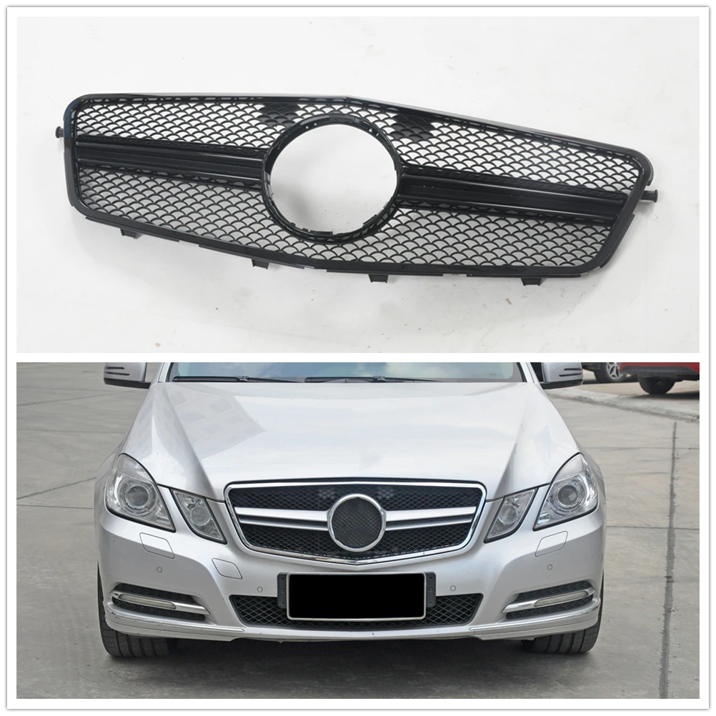 For Mercedes Benz W212 E Class 2009 2013 E66 AMG Black Grill Front ...