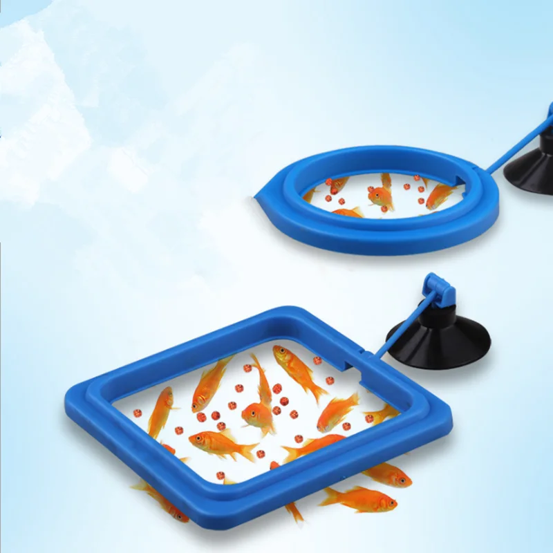 New Aquarium Feeding Ring Fish Tank Station Floating Food Tray Feeder ...