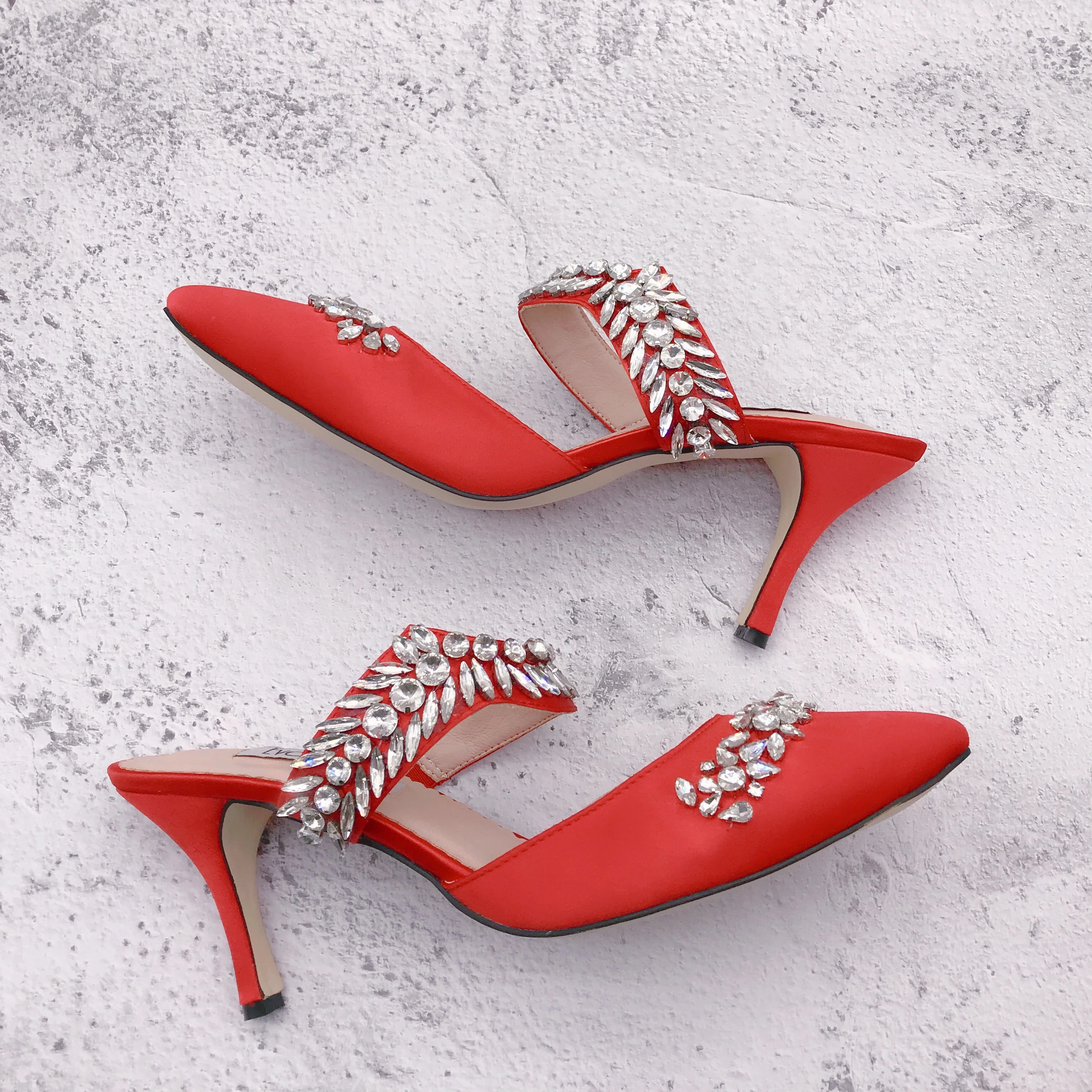 Red Kitten Heels Wedding