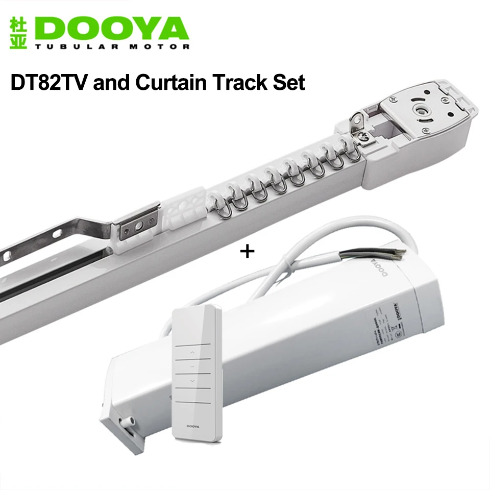 Dooya Motor de cortina DT82TV, 5 cables, RS485/contacto seco/RF433 ...