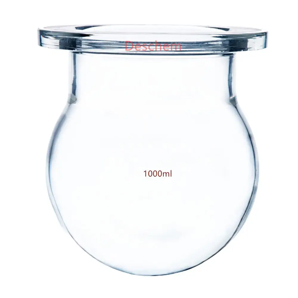 1000ml Glass Reaction Flask Reactor 1L Flange Diameter 150mm|reaction ...