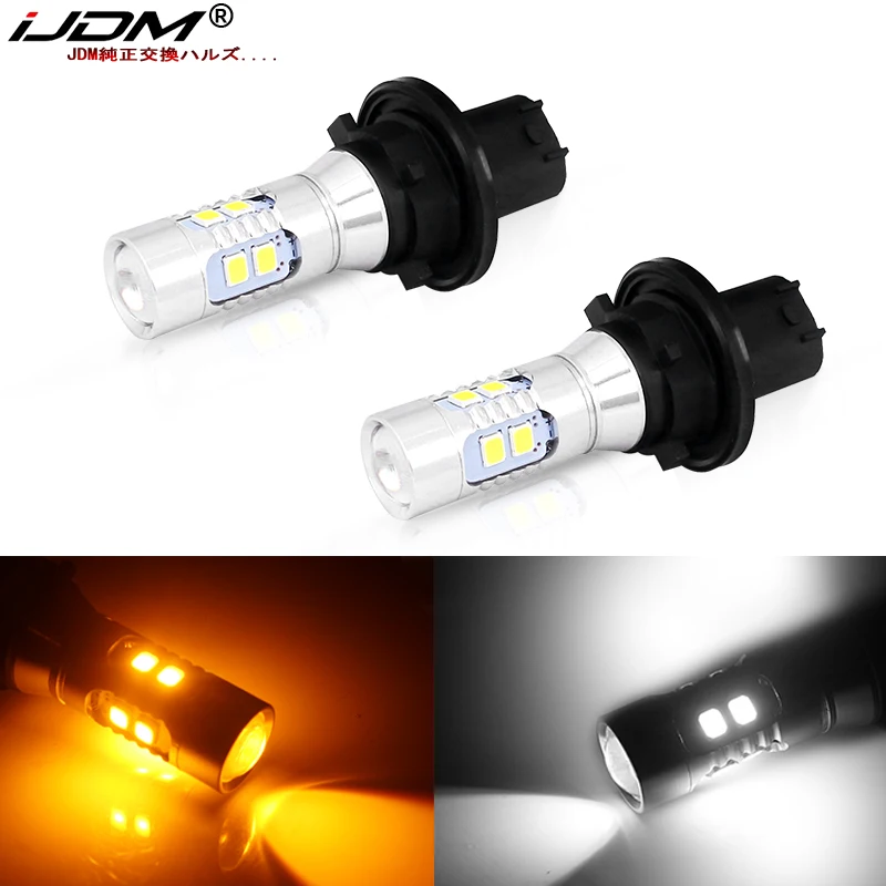 iJDM Amber Yellow CANBUS Error Free SPH24 12272 PH24WY LED Bulbs For ...