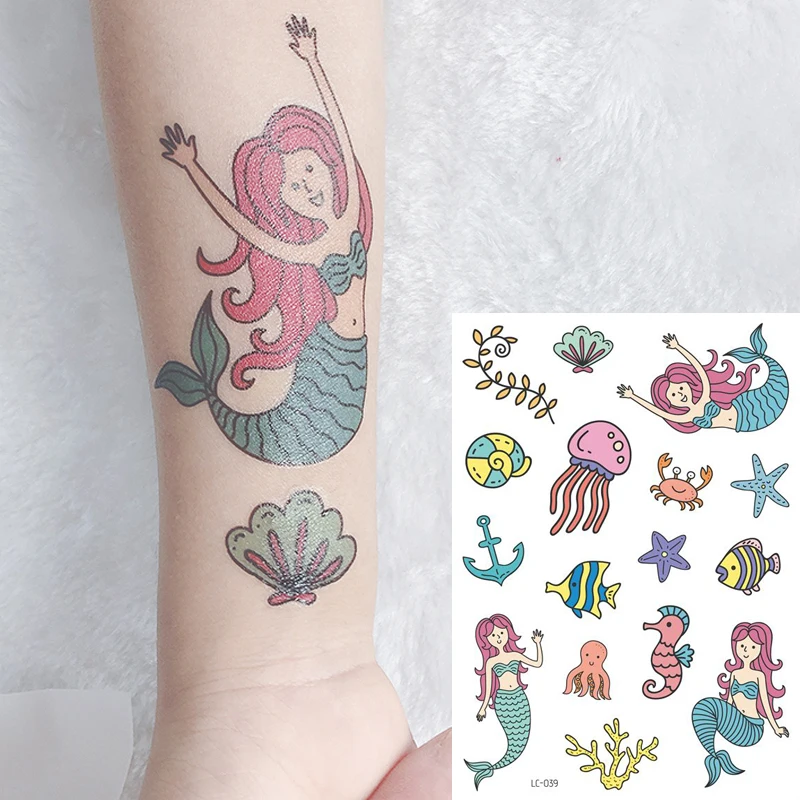 Little Mermaid With Tattoos And Gauges