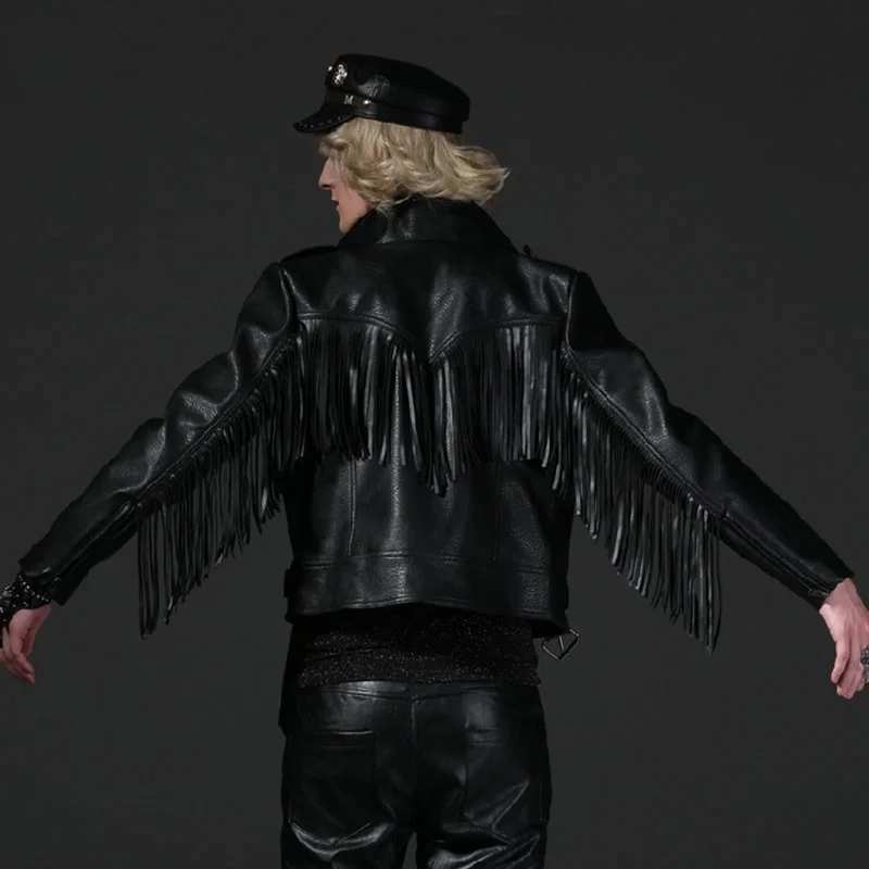 Short-Motorcycle-Jacket-Mens-Personality-Tassel-Cowboys-Coat-Punk ...