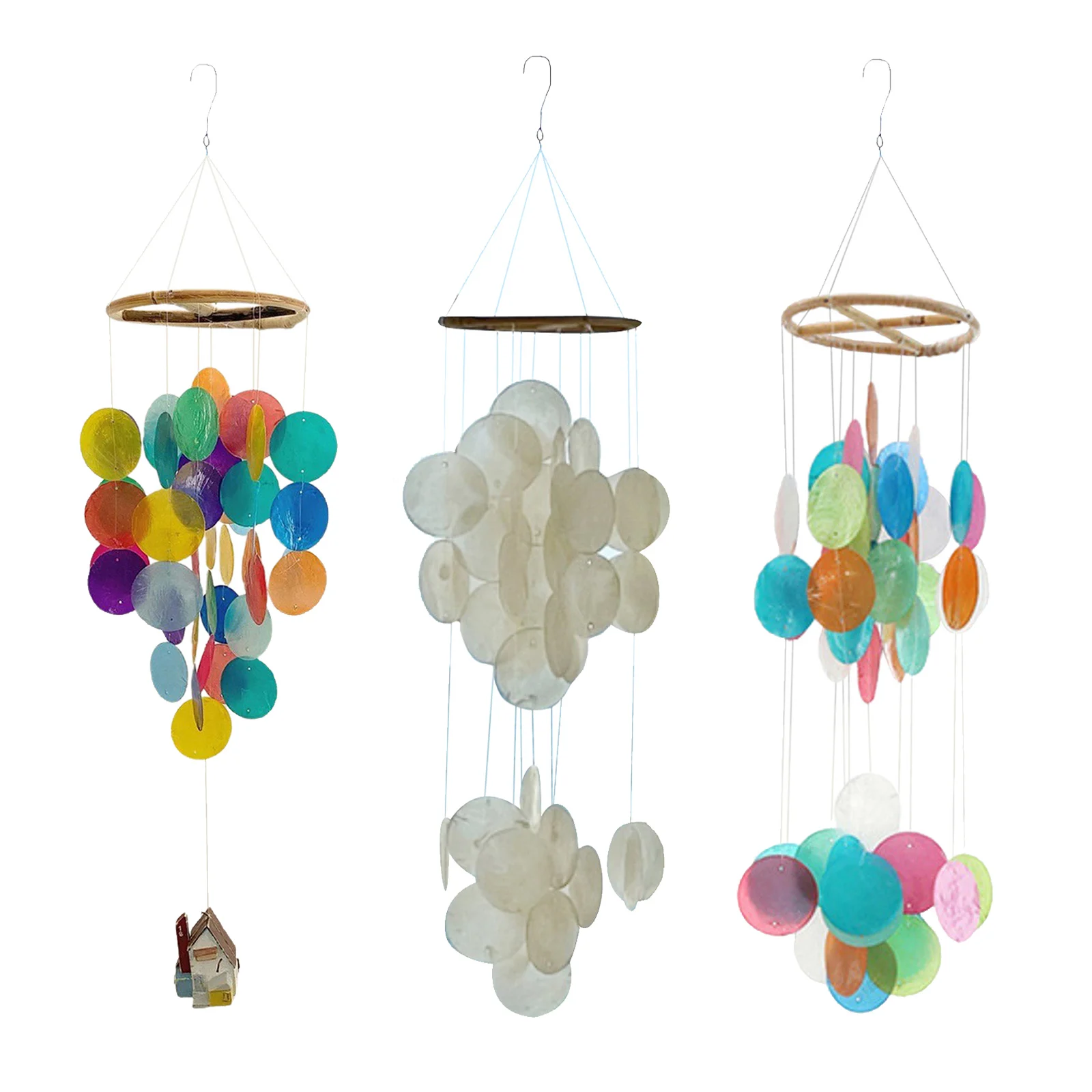 Campanas-de-viento-de-concha-de-estilo-coreano-ventanas-naturales-de ...