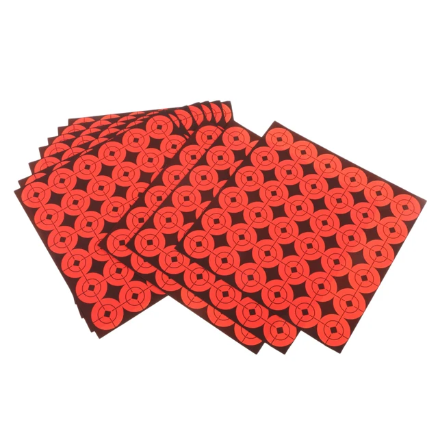 360pcs Paper Target 1′ Round Self Adhesive Fluorescent Orange Shooting ...