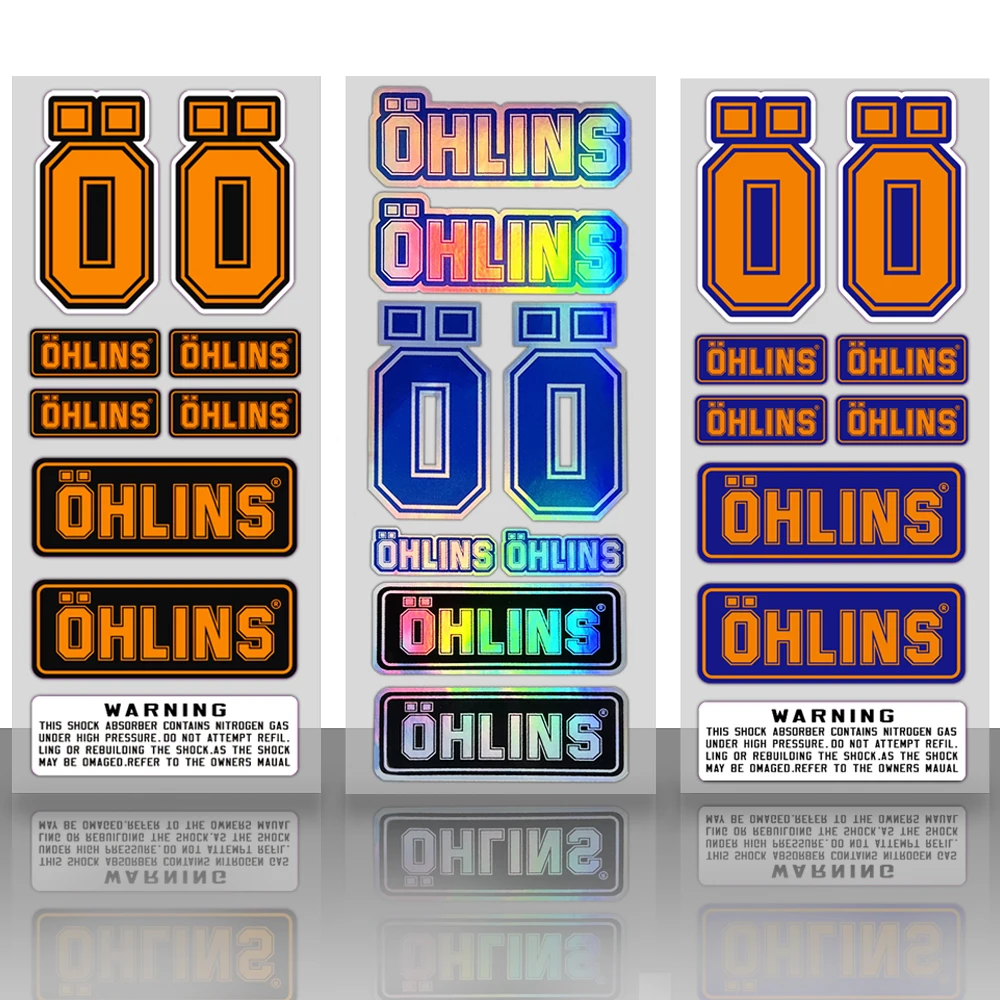 Reflective-OHLINS-Stickers-NO-L093-Motorcycle-Suspension-Shock ...
