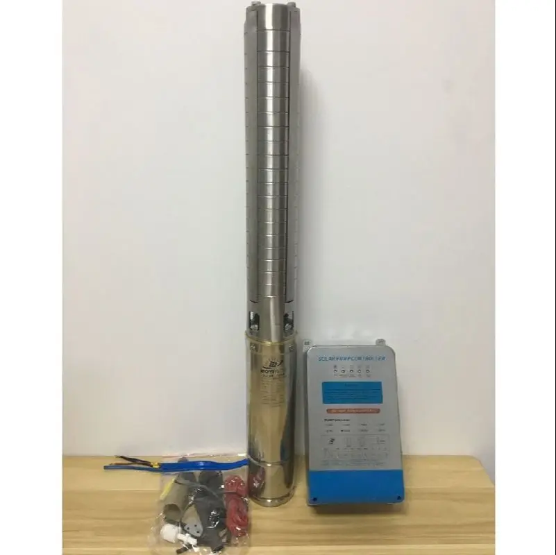 4 Inch 3000w Ac/dc Solar Deep Well Pump For Borehole Max.flow 13000l/h ...