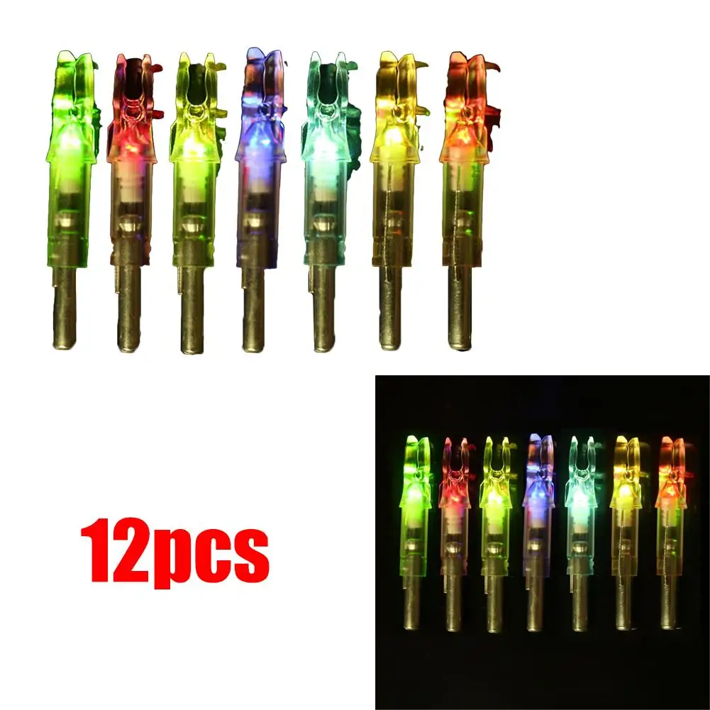 12PCS-Automatically-LED-Lighted-Arrow-Light-Nocks-Tail-for-Crossbow ...