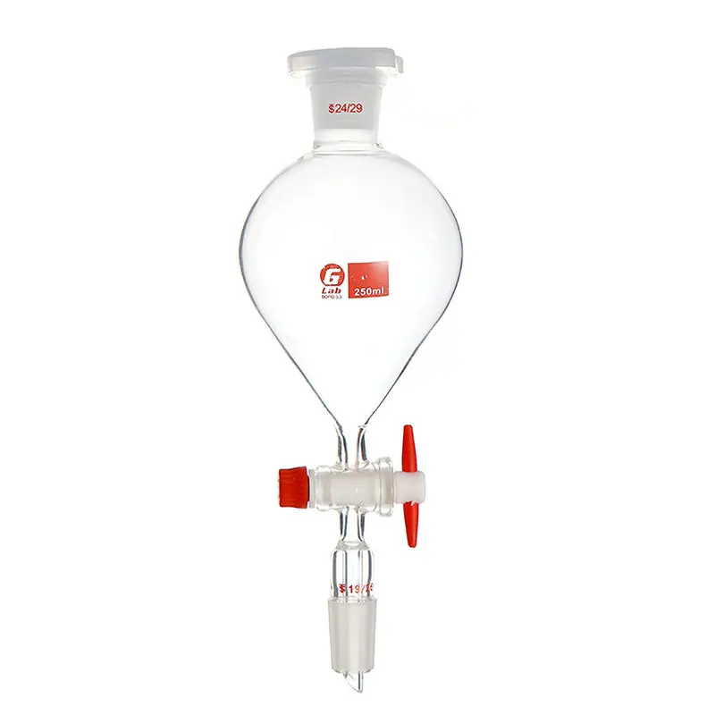 1pcs 60ml To 1000ml Glass Spherical Separator Funnel With Ptfe Piston ...