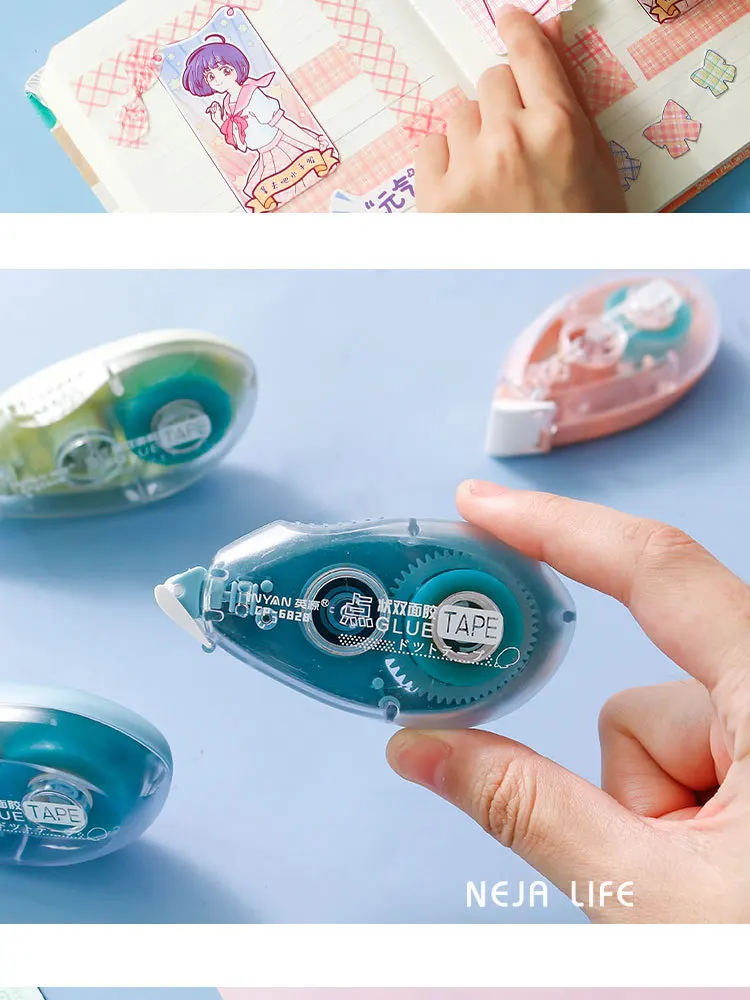 CORRECTEUR,Dot tape-Blue--bande adhésive Double face, séries Morandi ...